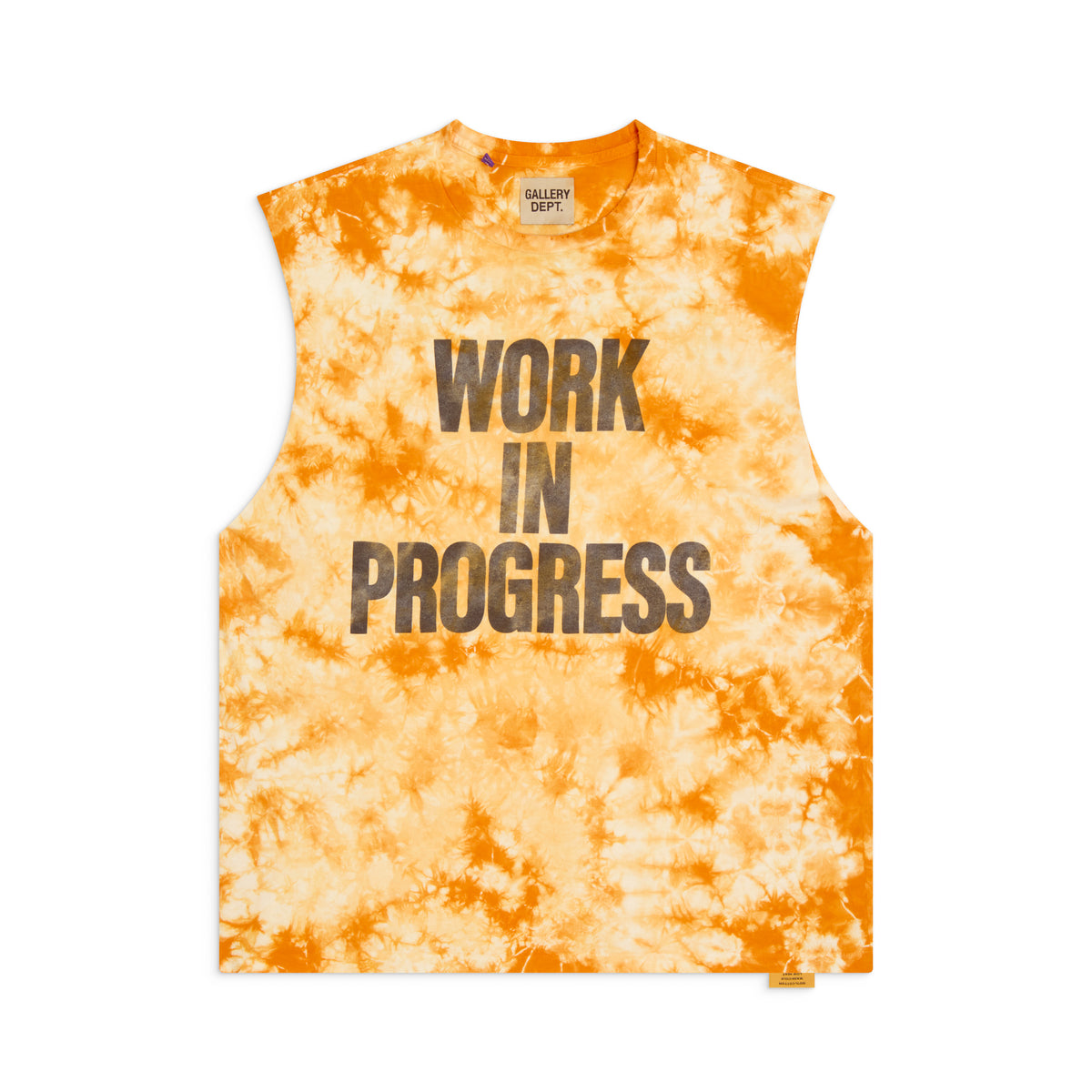 GALLERY DEPT. RETOUCHE WORK IN PROGRESS CUT OFF | ORANGE TIE DYE