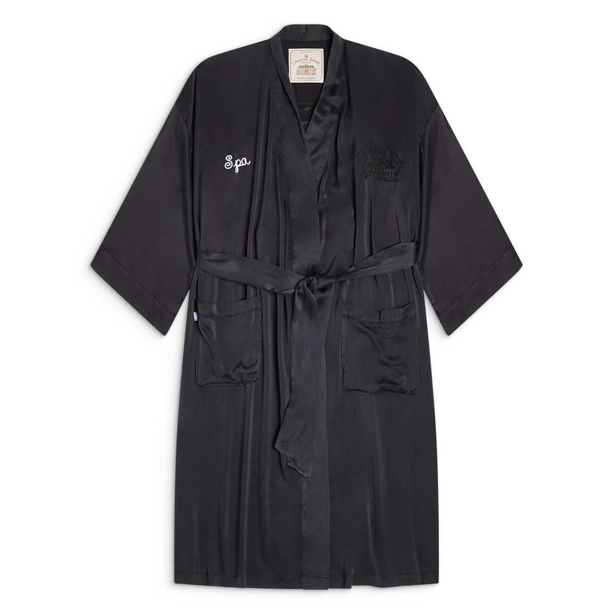 GALLERY DEPT. CHATEAU SILK SPA ROBE | BLACK
