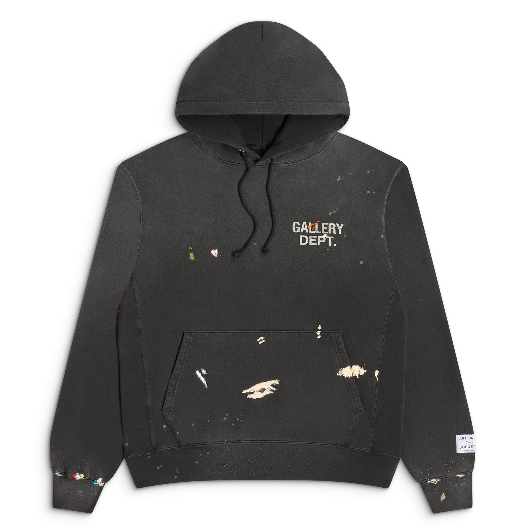 GALLERY DEPT. GD PAINT LOGO HOODIE | VINTAGE BLACK