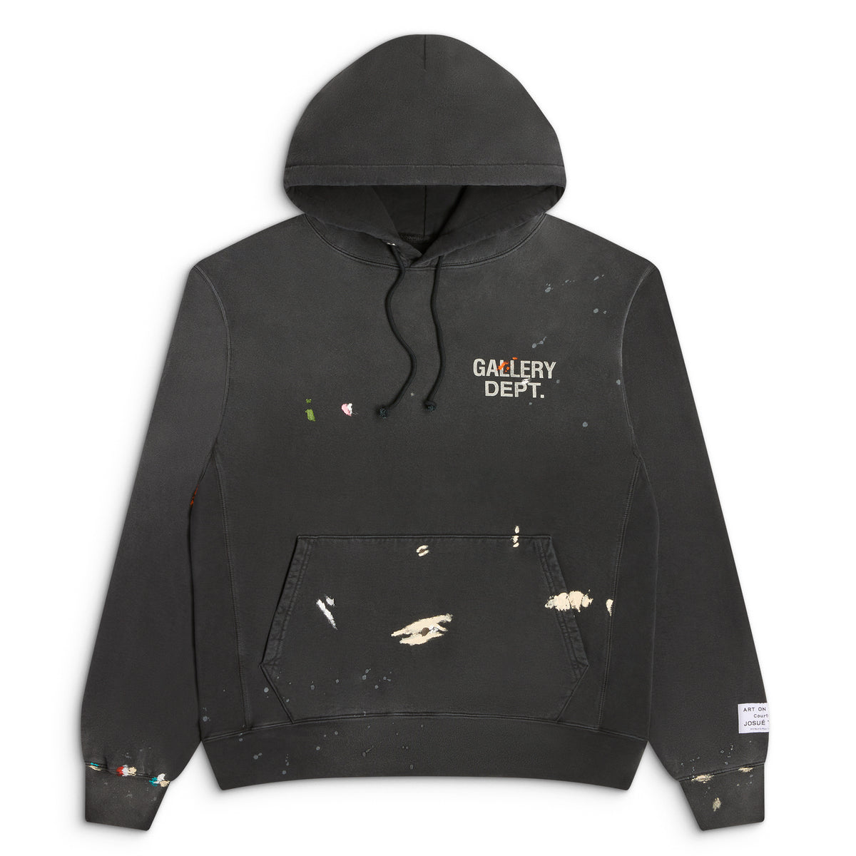 GALLERY DEPT. GD PAINT LOGO HOODIE | VINTAGE BLACK