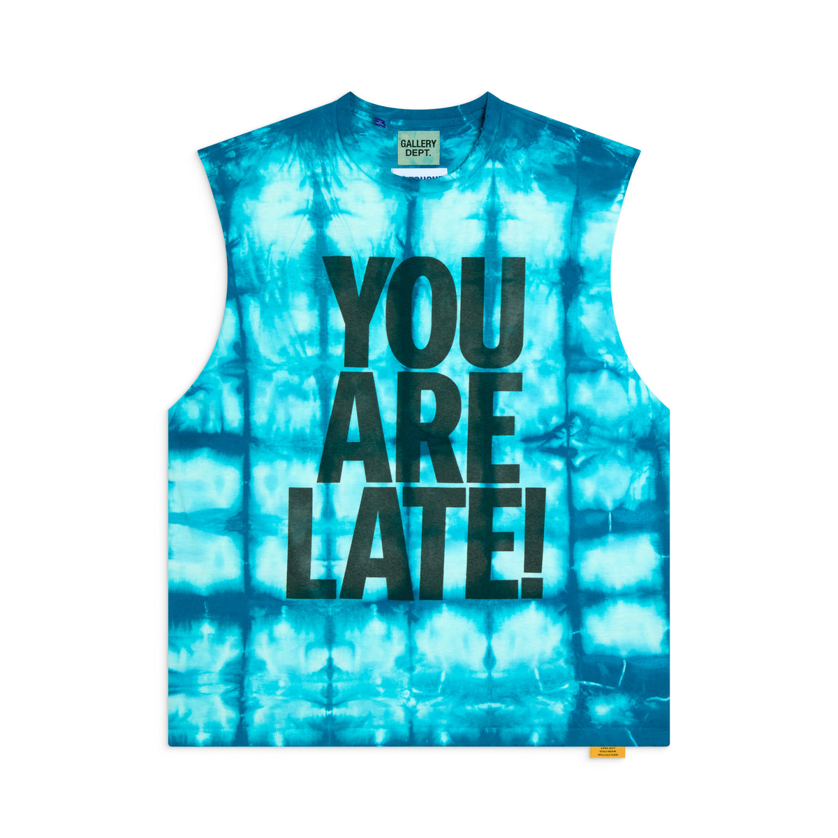 GALLERY DEPT. RETOUCHE YOU ARE LATE CUT OFF | BLUE TIE DYE